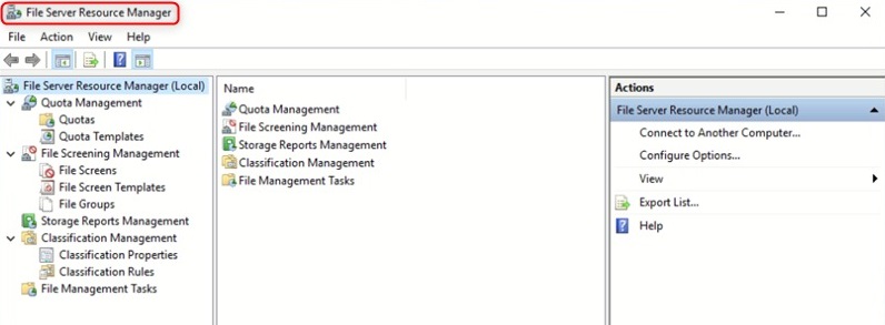 Installing File Server Resource Manager On Windows Server